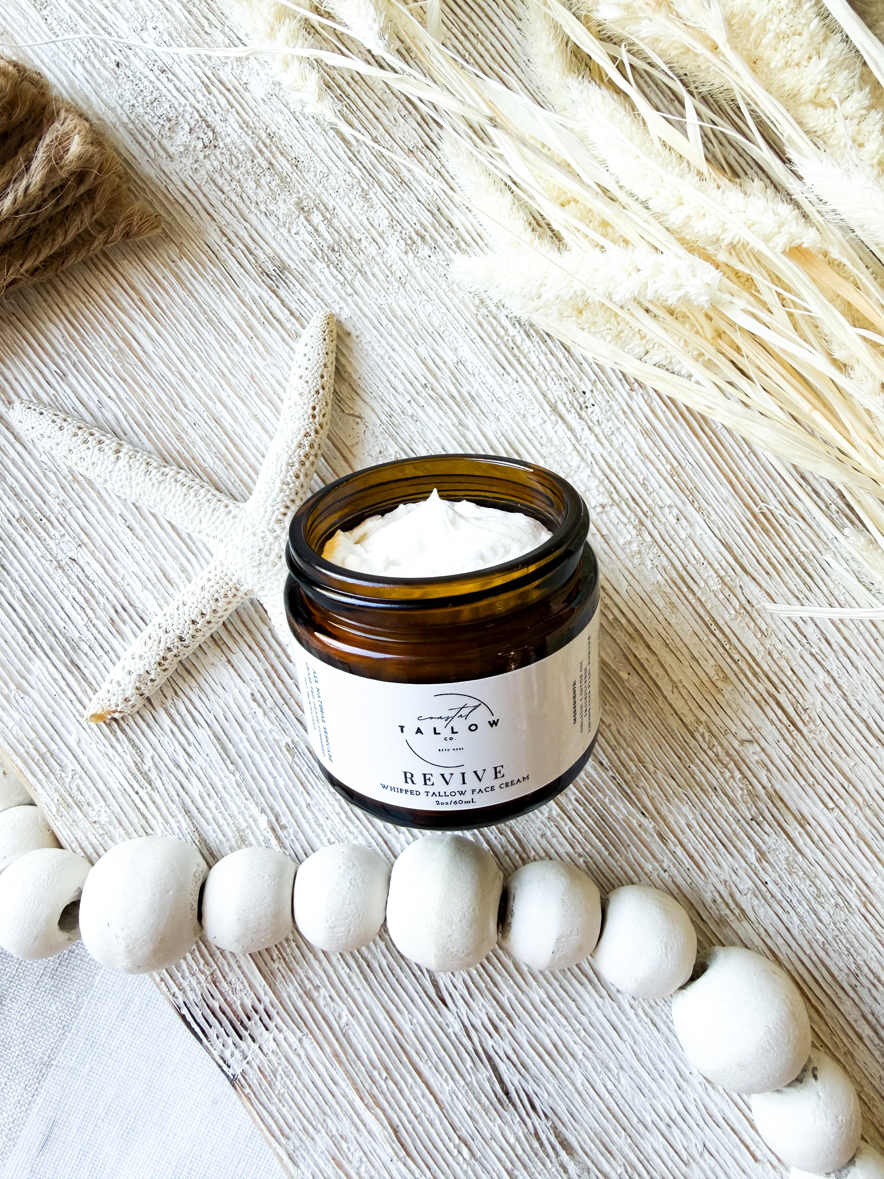 REVIVE Radiance Whipped Tallow Face Cream – Coastal Tallow Co.